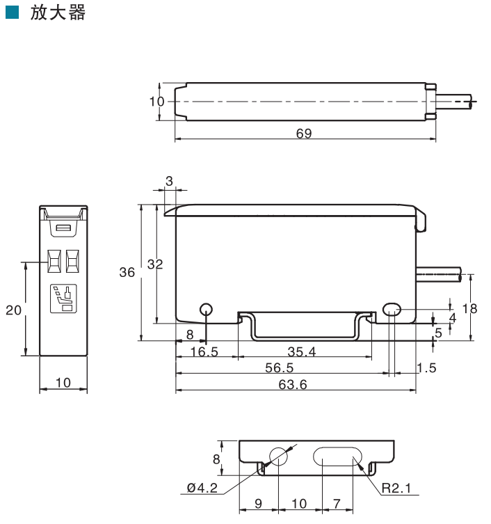 接近传感器控制器 PT-A11N系列-光纤放大器-AUZ光电传感器